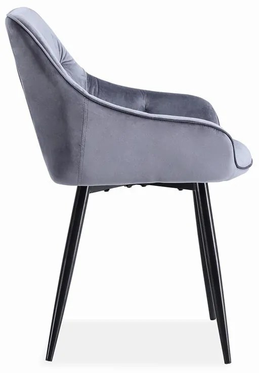 HALMAR K487 židle šedá