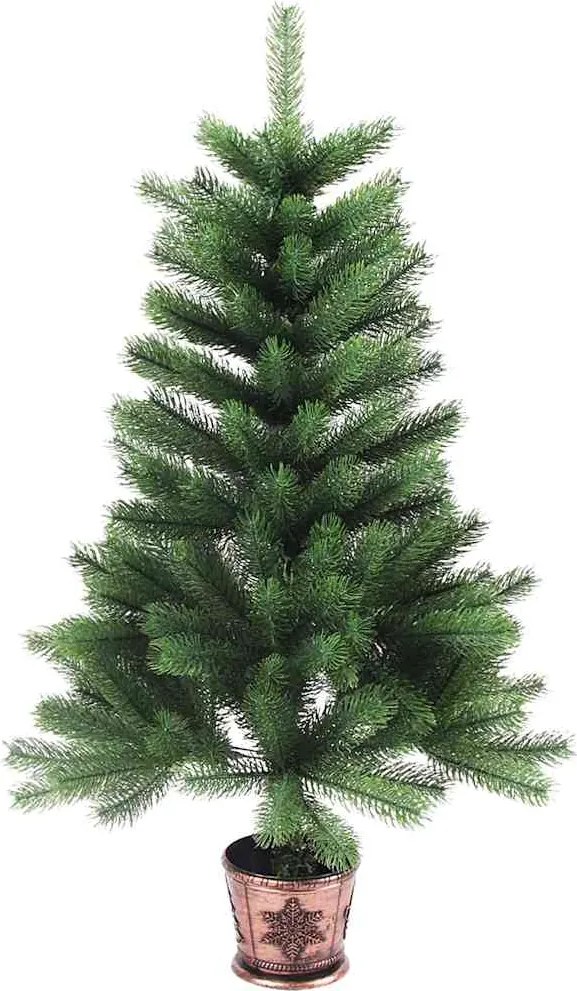 Vánoční stromeček s 150 LED diodami s stojanem Zelená 90 cm PE 3396306