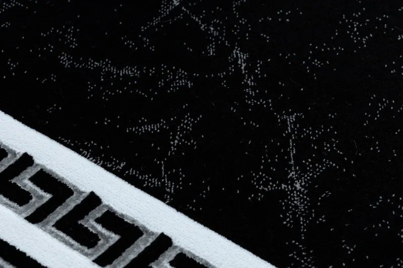 Dywany Łuszczów, Kusový koberec Gloss 2813 87 greek black/grey, 280x370, černobílá, chodba / předsíň