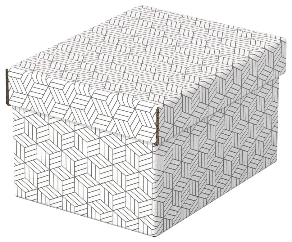 Sada 3 bílých úložných boxů Esselte Home, 20 x 25,5 cm