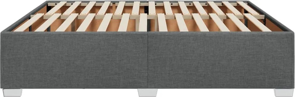 Rám postele bez matrace tmavě šedý 180 x 200 cm textil 3284493