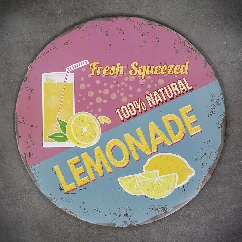 Kovová cedule LEMONADE