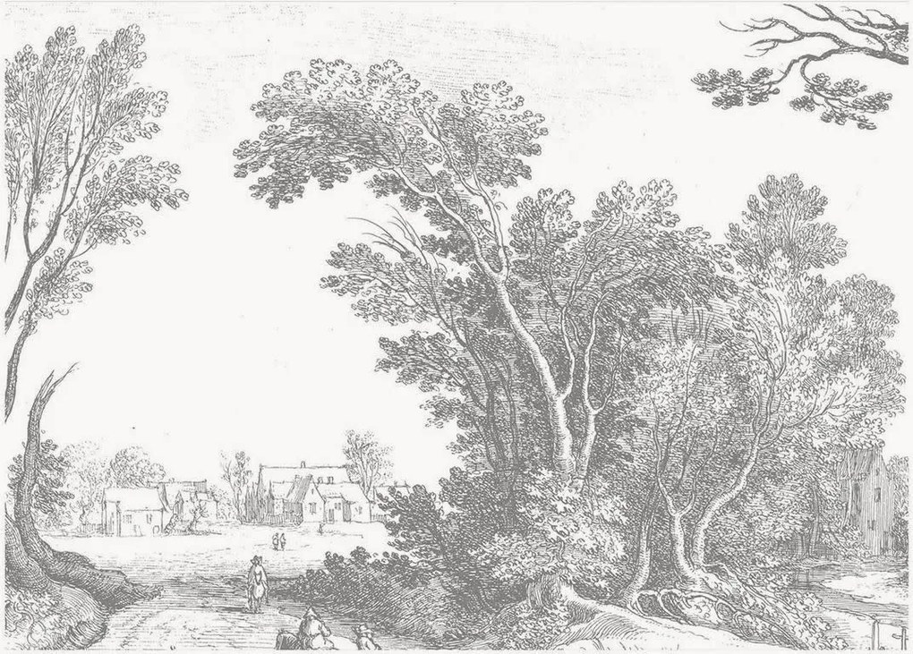 Tapeta Engraved Landscapes V