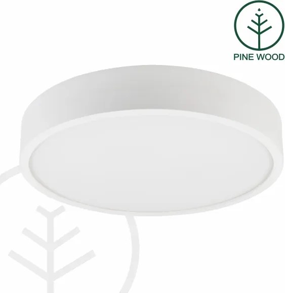 Stropní svítidlo NATURAL 5xE27/15W/230V pr. 47,5 cm borovice/bílá