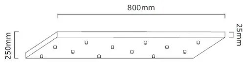 Designový lustr Ero S 12 zlatá