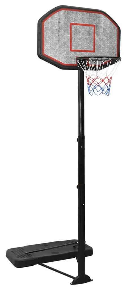 vidaXL Basketbalový koš černý 258–363 cm polyethylen