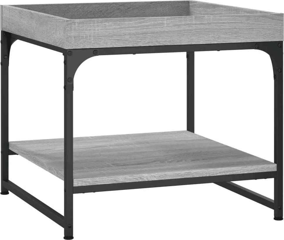 vidaXL Konferenční stolek 49,5x49,5x45 cm kompozitní dřevo [832811] Barva: Černá