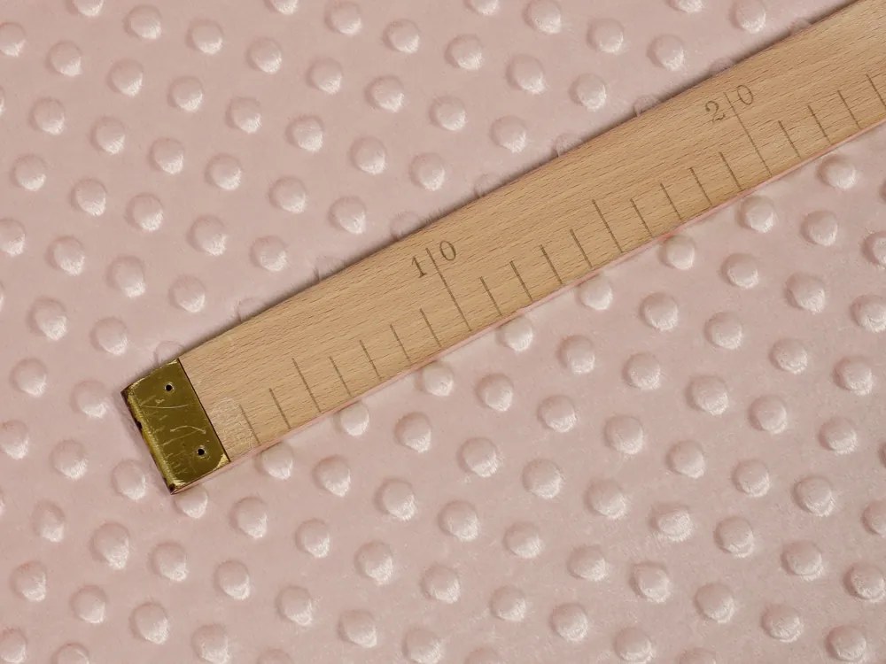 Biante Dětský povlak na polštář Minky 3D puntíky MKP-024 Tmavě béžový 50 x 50 cm