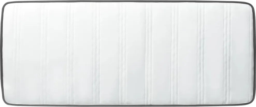 vidaXL Postel boxspring tmavě šedá textil 100 x 200 cm [3054706]