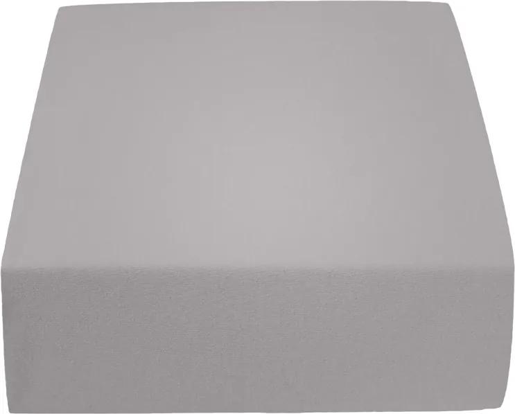 Jersey prostěradlo šedé 90x200 cm Gramáž (hustota vlákna): Lux (190 g/m2)