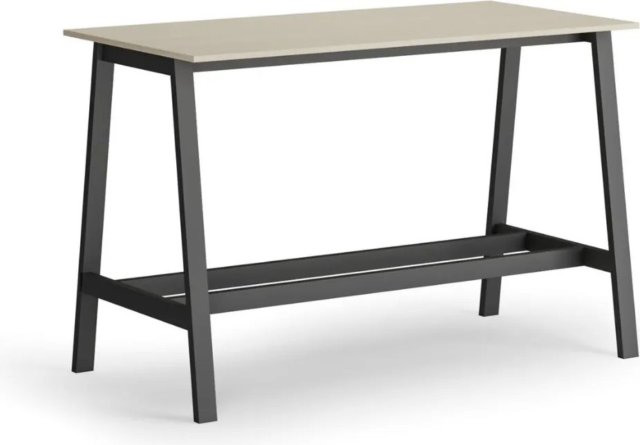 Vysoký barový stůl, 1600 x 800 mm, bříza