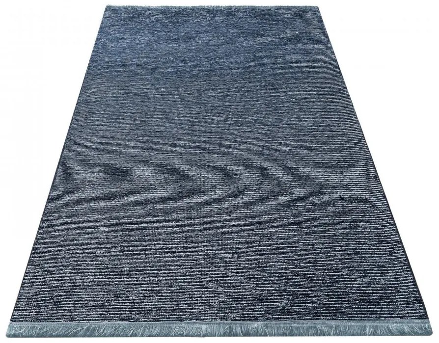 Kvalitní modrý koberec do obývacího pokoje Šířka: 80 cm | Délka: 150 cm