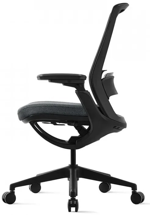 Kancelářská ergonomická židle ROLY BLACK - síťovina Office Pro Černá