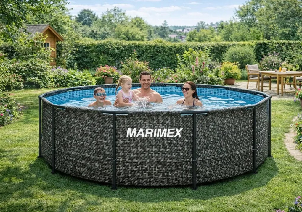Marimex | Bazén Marimex Florida 3,05x0,91 m s pískovou filtrací - motiv RATAN | 19900079