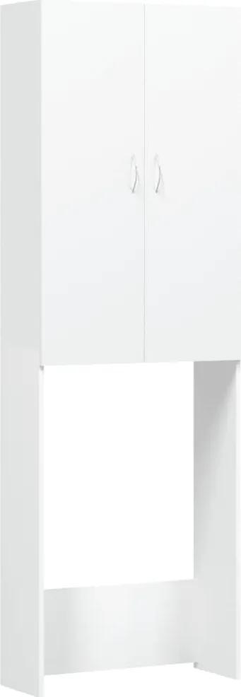 vidaXL Skříňka nad pračku 64 x 25,5 x 190 cm [808413] Barva: Bílá