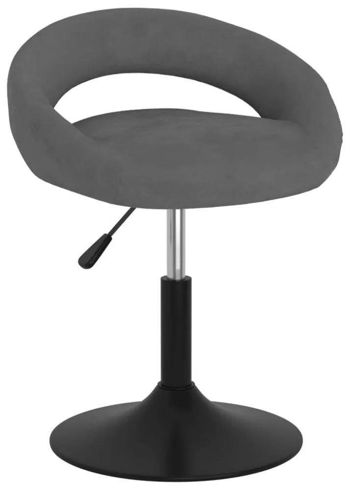 Barová židle samet / kov Dekorhome Hořčicová