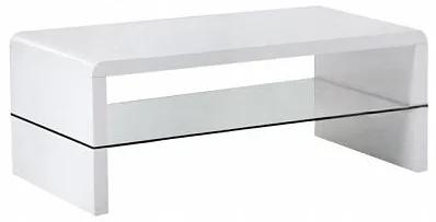 Konferenční stolek KONTEX, bílá extra vysoký lesk HG
