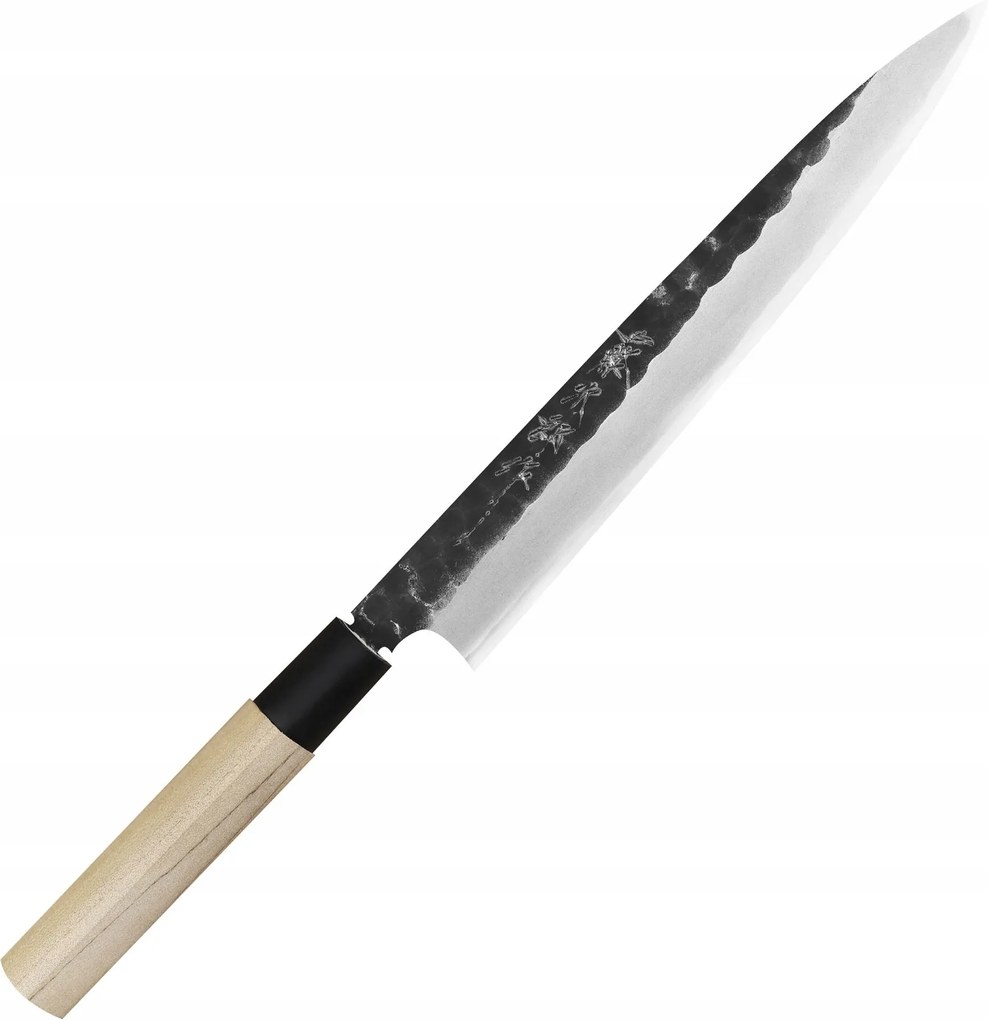 Tojiro F-1123 Black Hammered Shirogami#2 Nůž Yanagiba 21 cm