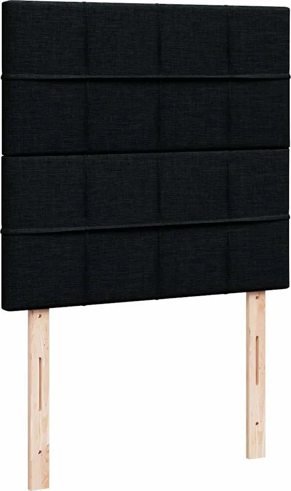 Box spring postel s matrací černá 100 x 200 cm textil 3291969
