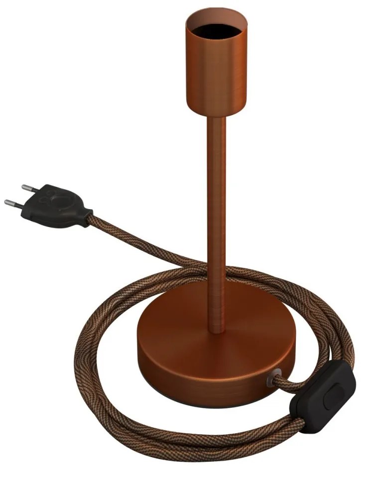 creative cables Kovová stolní lampa Alzaluce Velikost: 20 cm, Barva: Matný bronz