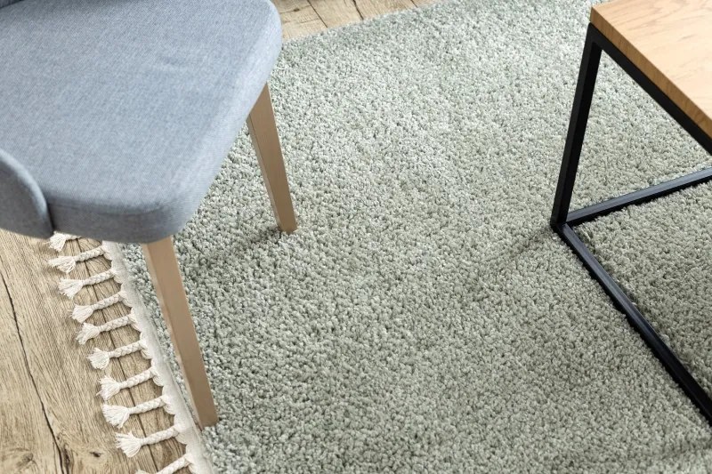 Dywany Łuszczów, Kusový koberec Berber 9000 green, 160x220, zelená, obývací pokoj