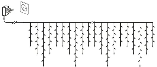 Eglo 410825 - LED Venkovní řetěz GOLDEN 960xLED/29x0,55m IP44 teplá bílá