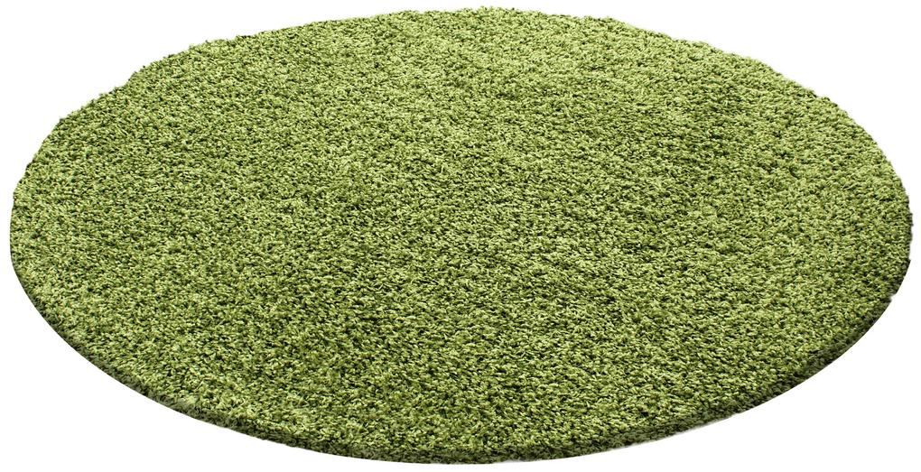 Ayyildiz koberce Kusový koberec Life Shaggy 1500 green kruh - 160x160 (průměr) kruh cm