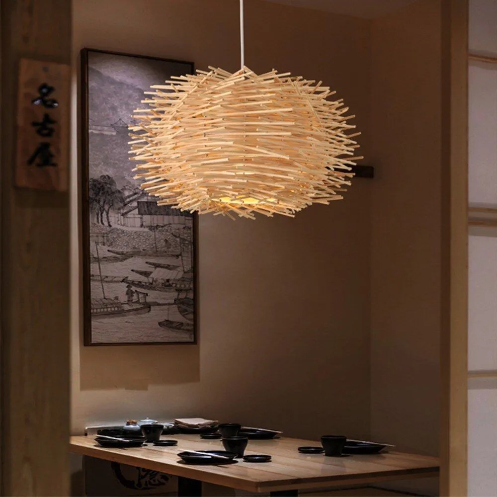 Toolight Toolight, stropní svítidlo BOHO NATURAL 1xE27 APP1486-1CP, přírodní hnědá, OSW-05942