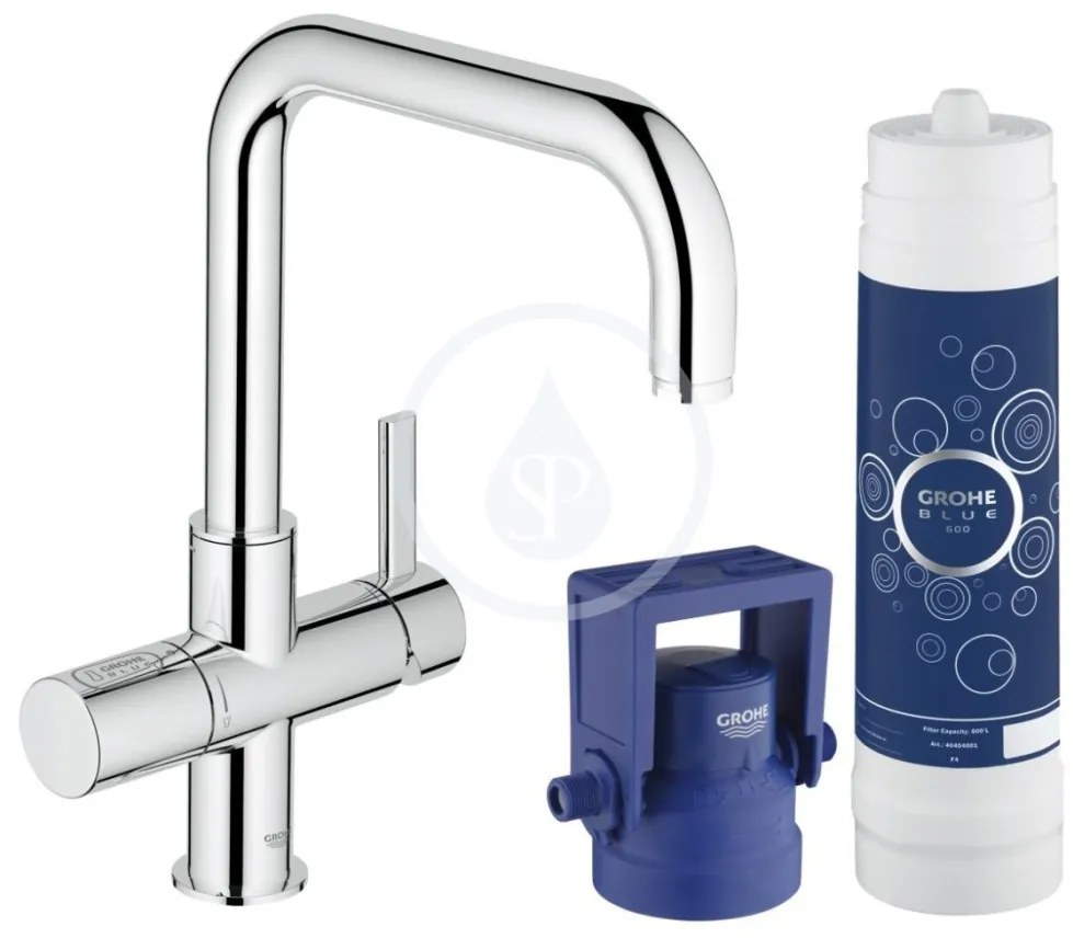 GROHE - Blue Pure Páková dřezová baterie s filtrační funkcí, chrom 31299001