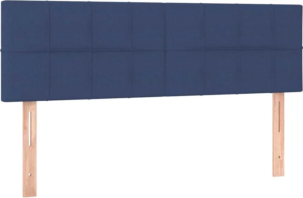Box spring postel s matrací modrá 140x200 cm textil 3140063