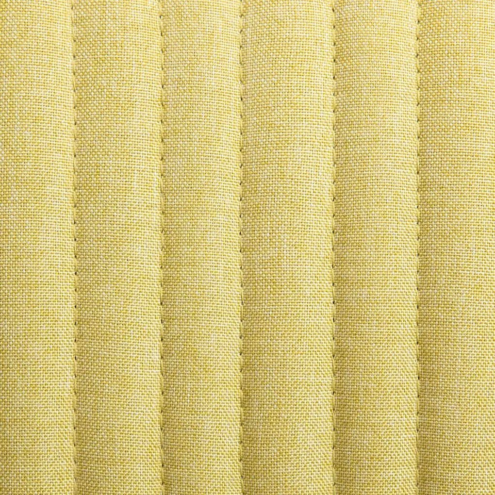 Otočné jídelní židle 2 ks zelené textil 249812