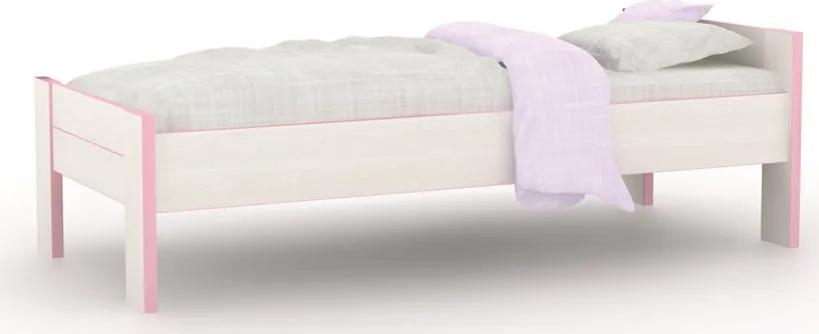 Bradop Dětská postel CASPER C107, 90×200 | Provedení: CEZ creme zelená