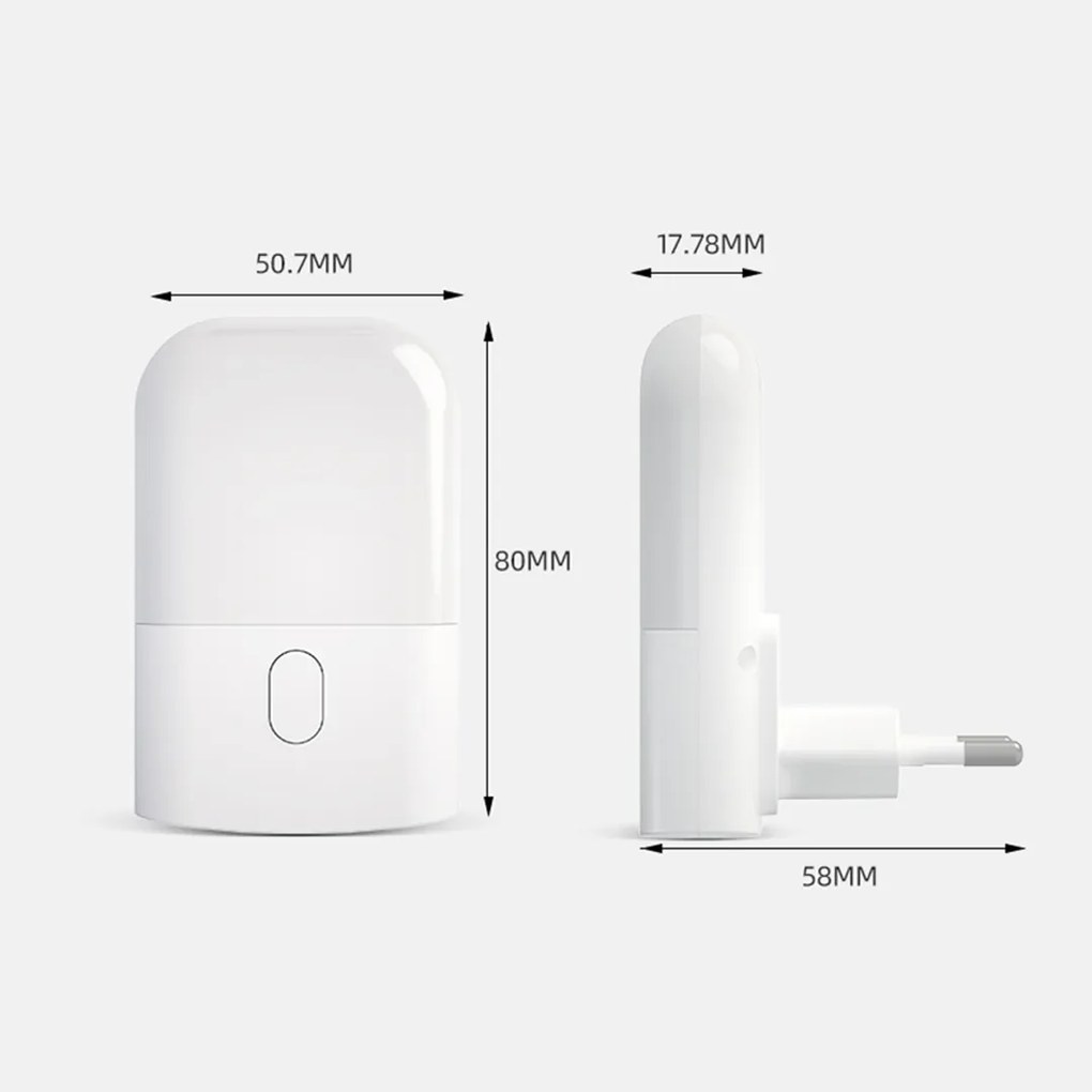 LED svítidlo do zásuvky Kama, 1x LED 0,5w, 2700k, w, senzor soumraku