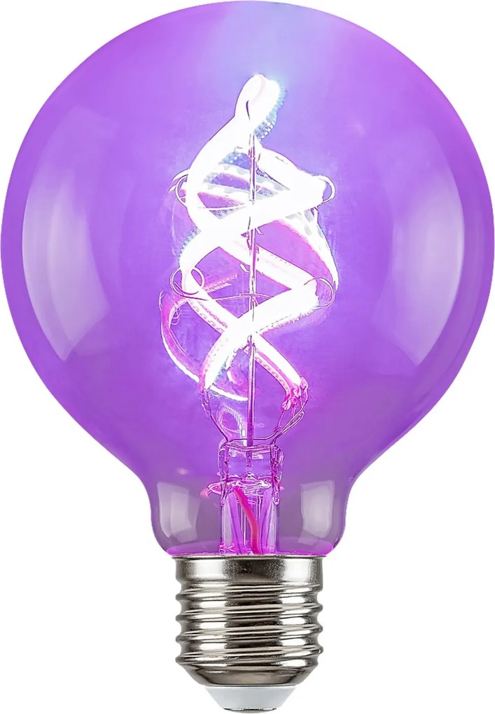Rabalux LED Spiral Filament žárovka G95 RGB 4W/E27/300Lm/2700K/Dim