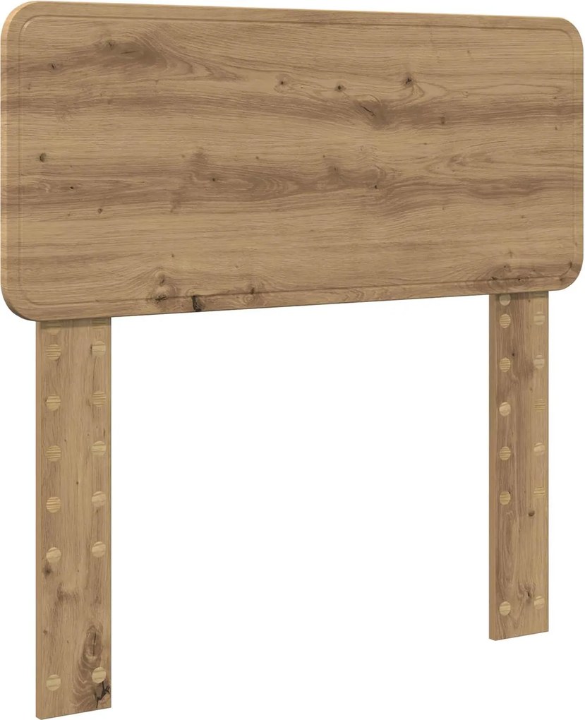 Rám postele s čelo Artisanový dub 100 x 200 cm Kompozitní dřevo 3412417