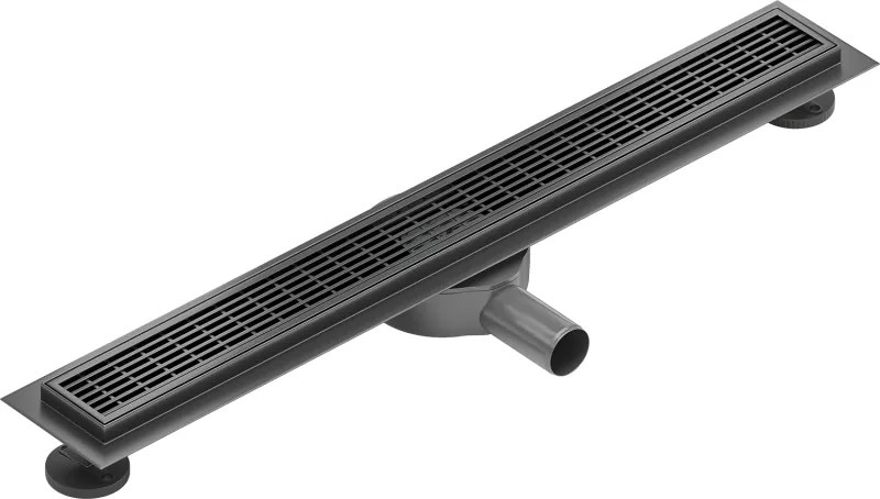 Mexen Flat 360° M33 sprchový žlab 50 cm, broušený grafit, 1E33050-40