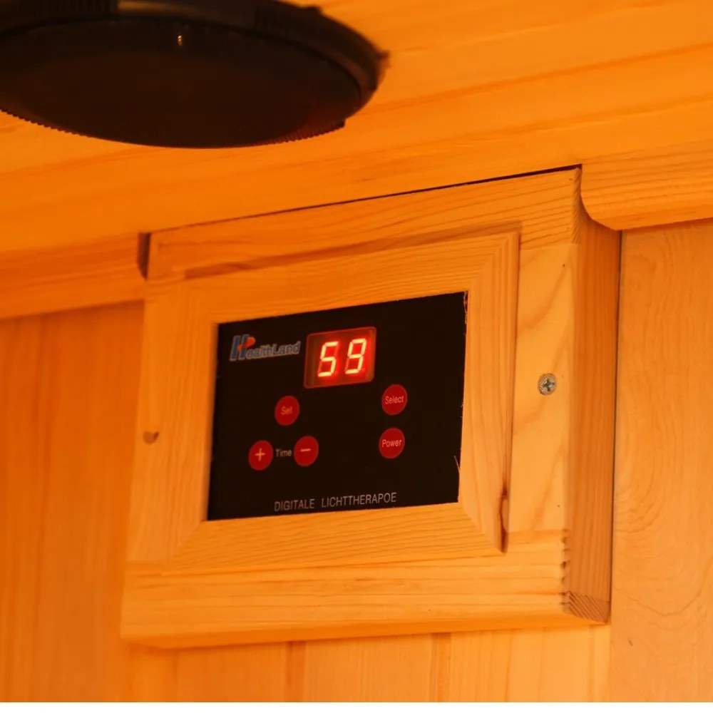 Sauna DeLuxe 3300 Carbon - BT, hnědá