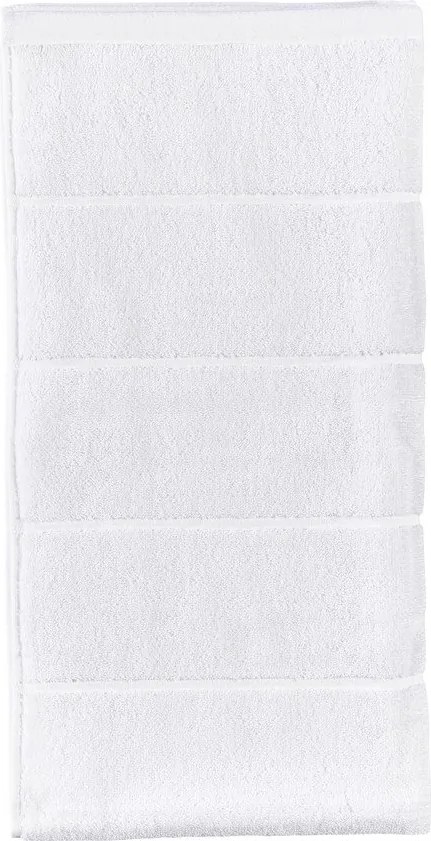 Bílý froté bavlněný ručník 50x100 cm Sauna – Zone