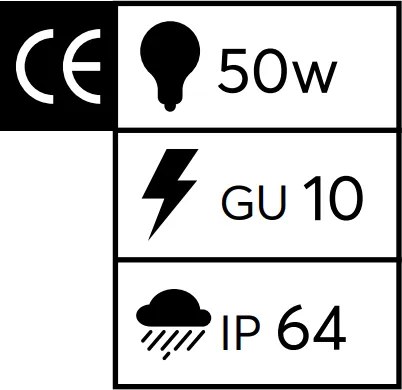 Venkovní nástěnné světlo PUNKT 95000/černá oxidace