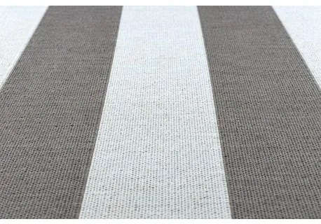 koberec FLAT SISAL 48644686 Pruhy bílá béžový velikost 140x200 cm | krásné koberce cz