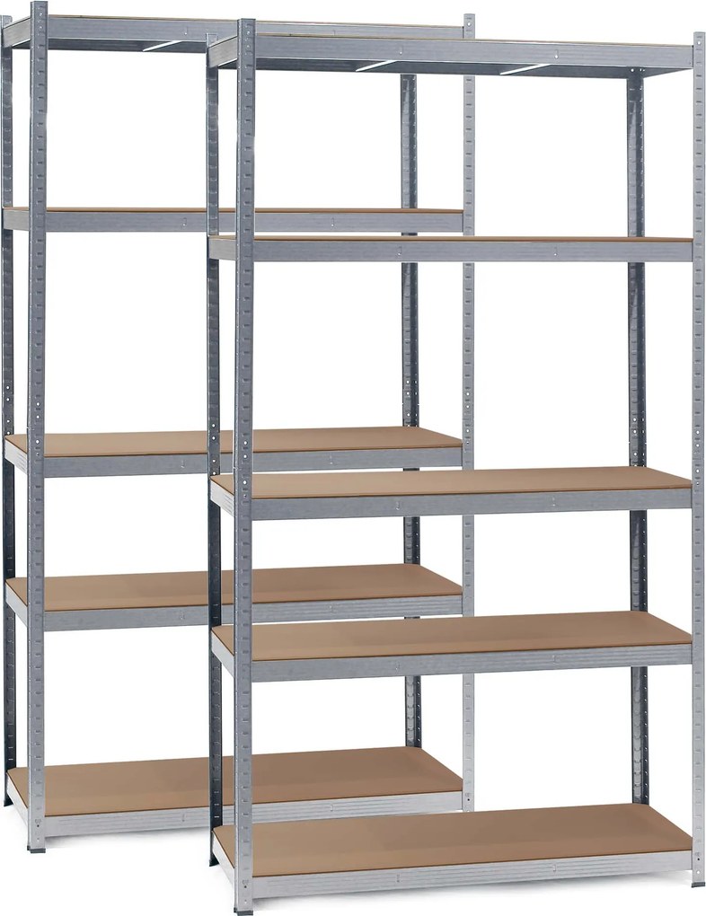 Dílenský regál Wiltec – 100 × 60 × 200 cm, 200 kg (64873)