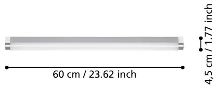 Eglo 99777- LED Koupelnové osvětlení zrcadla TRAGACETE LED/15,5W/230V IP44 60 cm