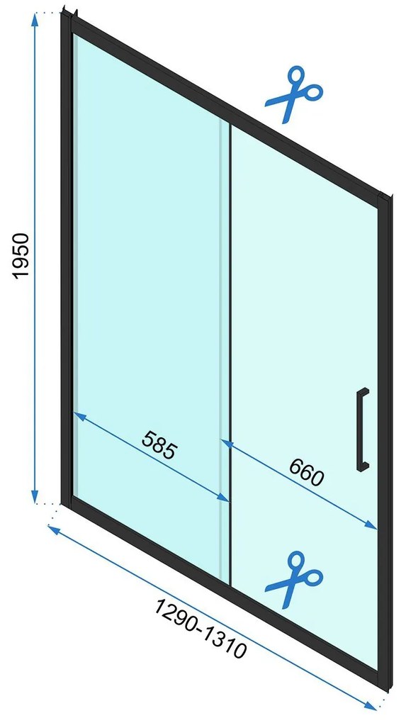 Rea Rapid Slide, 3-stěnový sprchový kout 120 (dveře) x 80 (stěna) x 80 (stěna) x 195 cm, 6mm čiré sklo, zlatý lesklý profil, KPL-09422