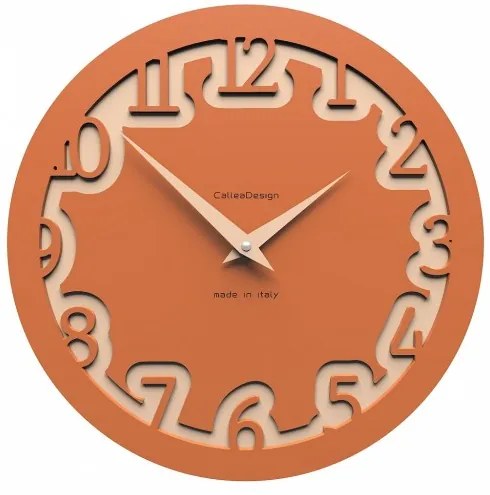 Designové hodiny 10-002 CalleaDesign Labirinto 30cm (více barevných verzí) Barva terracotta(cihlová)-24