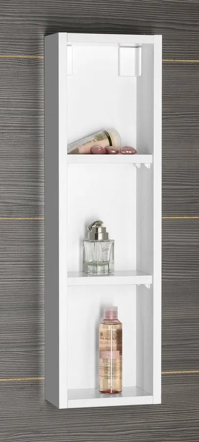 Aqualine Aqualine, ZOJA horní skříňka k zrcadlu, 20x70x12cm, levá, bílá, 45463