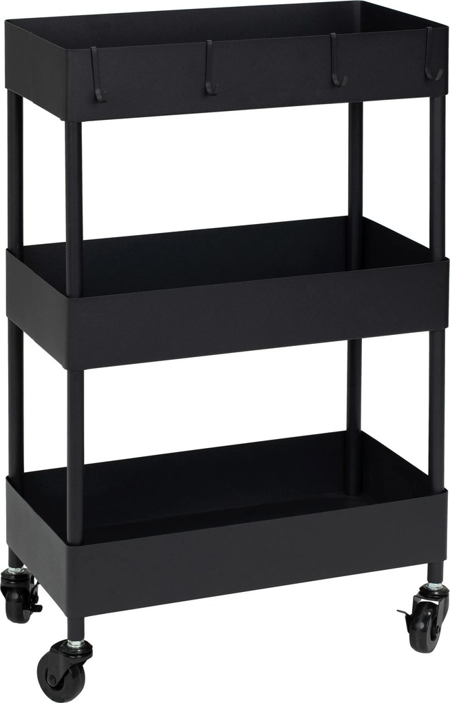 XXXLutz SERVÍROVACÍ VOZÍK, černá, 40/64/22 cm PBJ - Barové vozíky - 000537004001