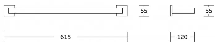 Mexen příslušenství, Vox dvojitý držák na ručník, černá, 707025-70