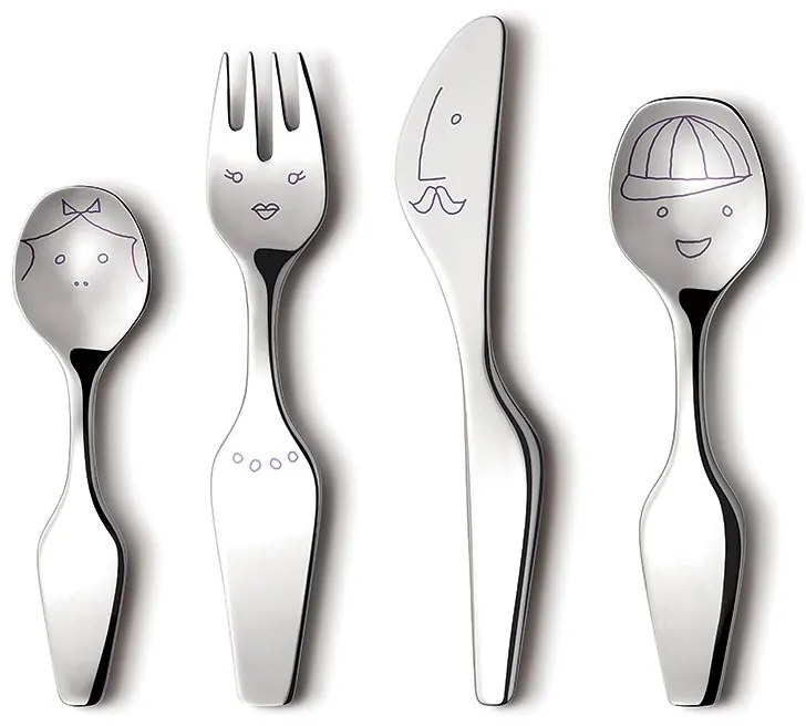 Dětský příbor Twist family, 4 ks - Georg Jensen