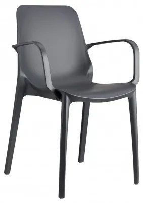 Scab Plastová židle GINEVRA armchair s područkami - barva antracit Barva plastu Scab Antracit 2333