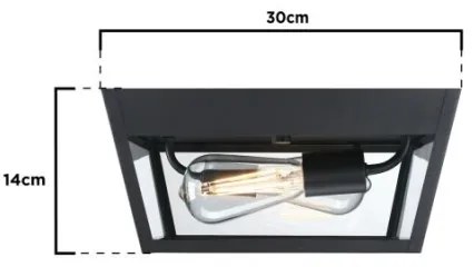 Westinghouse 61219 - Venkovní stropní svítidlo PETERSON 2xE27/40W/230V IP44